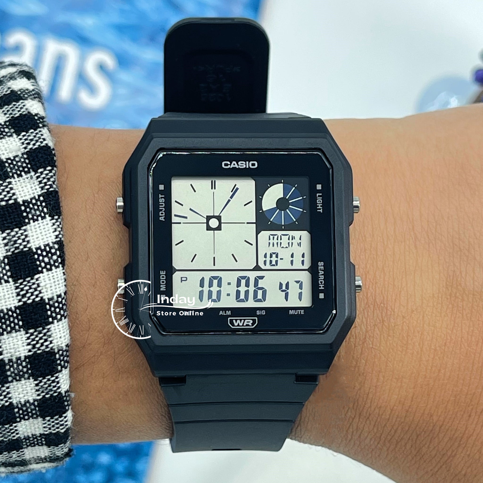 Casio Digital Unisex Watch LF-20W-1A Black Color Resin Strap – indaystoreonline