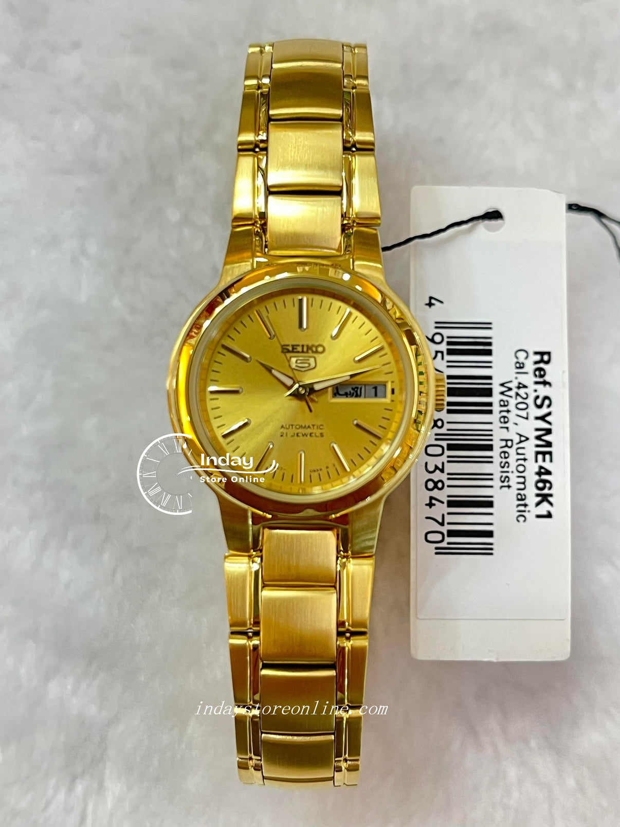 Seiko Automatic Women's Watch SYME46K1 Gold Tone Stainless Steel Lumin ...